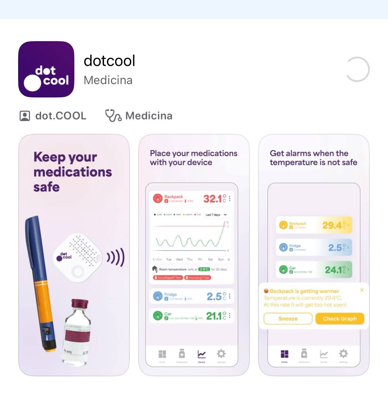 Reseña de Dot Cool: Control de la Temperatura de la insulina – Glucomundo